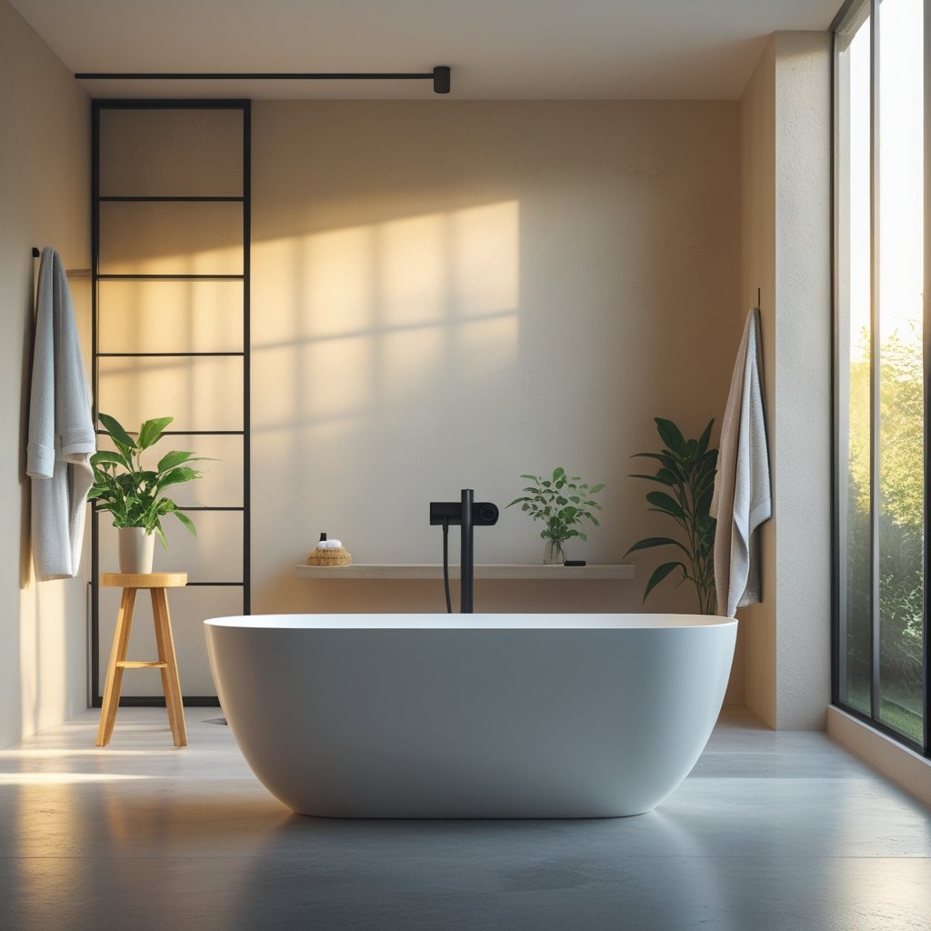 Trends Of Solid Surface Bathtubs In Customized Home Design For Modern ...