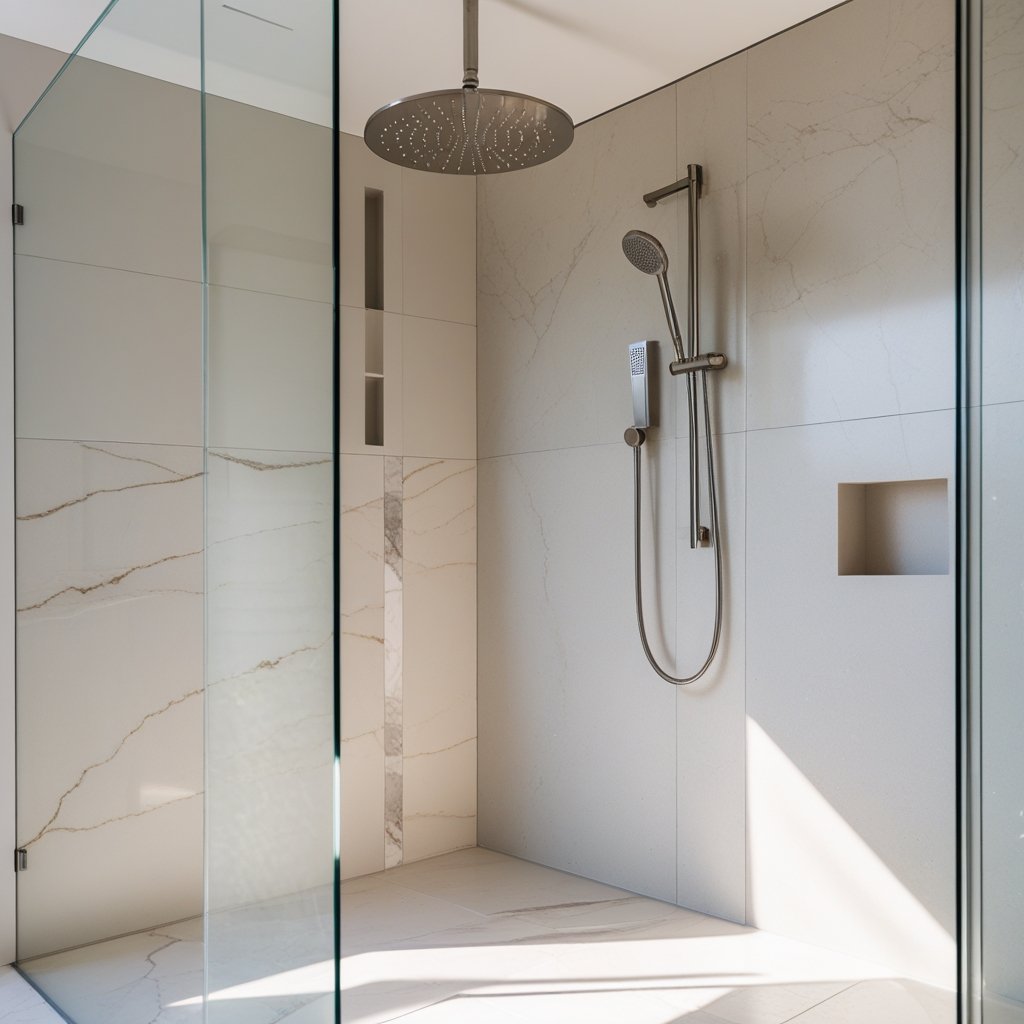 Solid Surface Shower Wall Panels vs. Tile | Pros, Cons & Comparison Guide