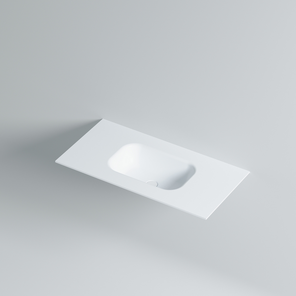 2273 Modern Luxury Solid Surface Integrated Wash Basin