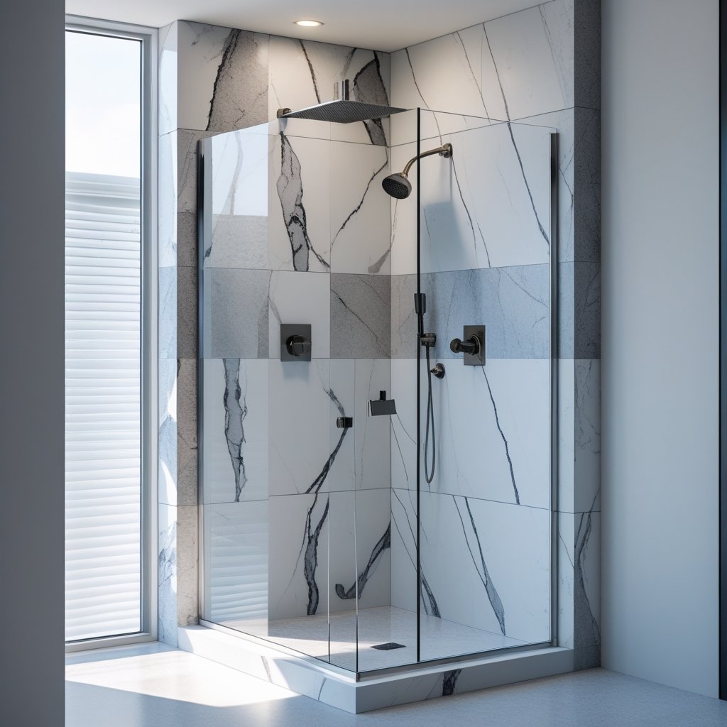 Transform Your Bathroom with Solid Surface Shower Wall Panels | Stylish ...