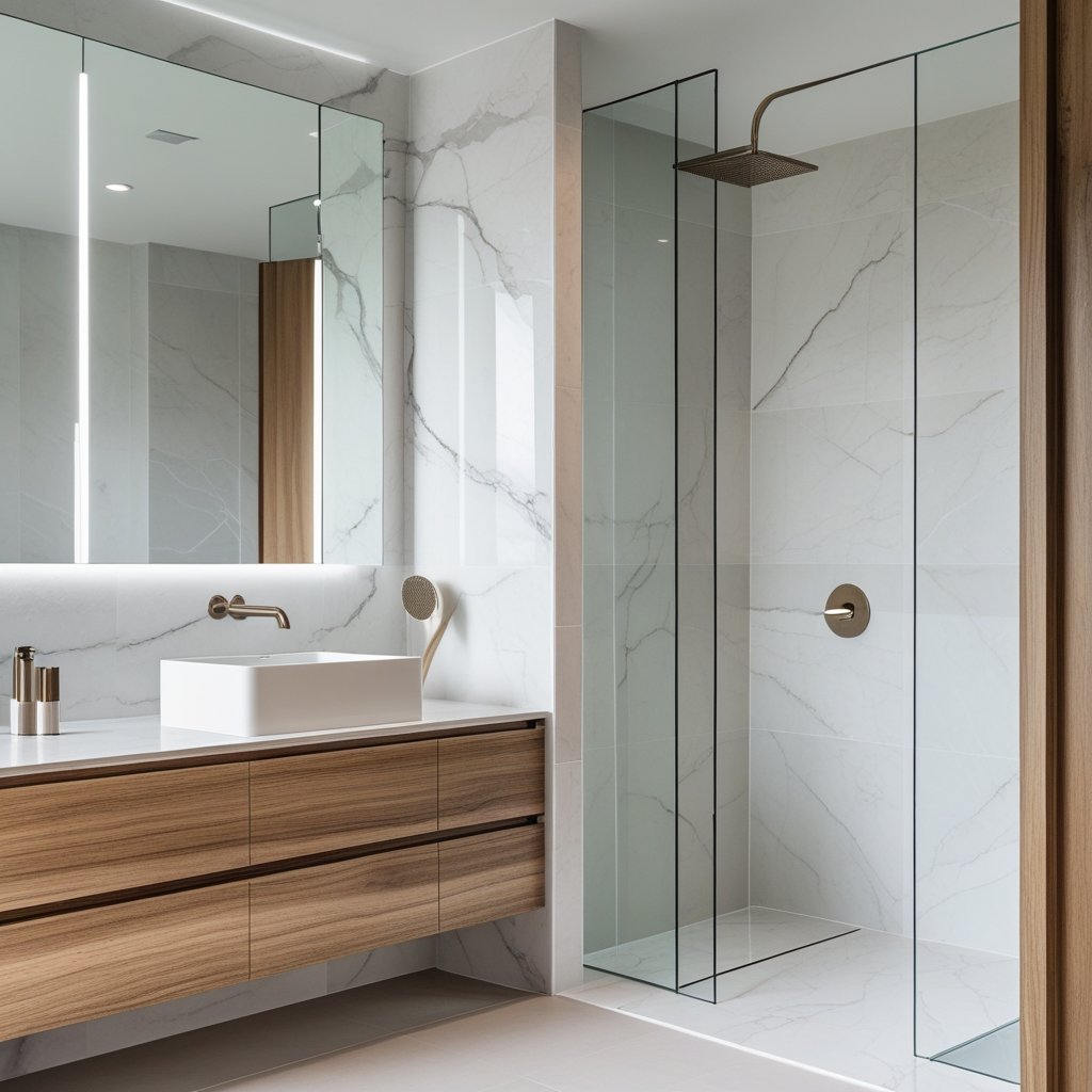 Solid Surface Shower Wall Panels vs Tiles | Seamless, Durable & Low-Maintenance
