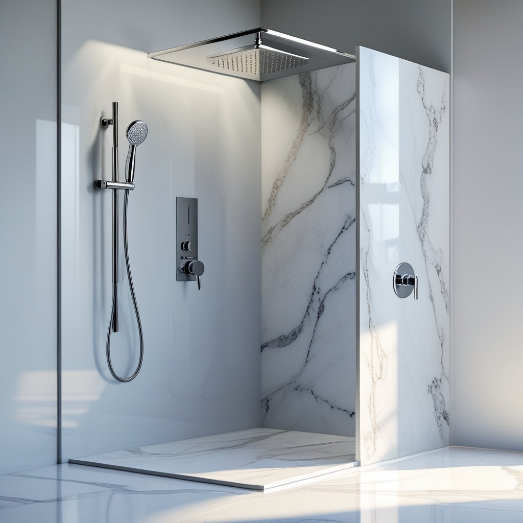 Solid Surface Shower Wall Panels: Durable, Low-Maintenance, and Stylish ...