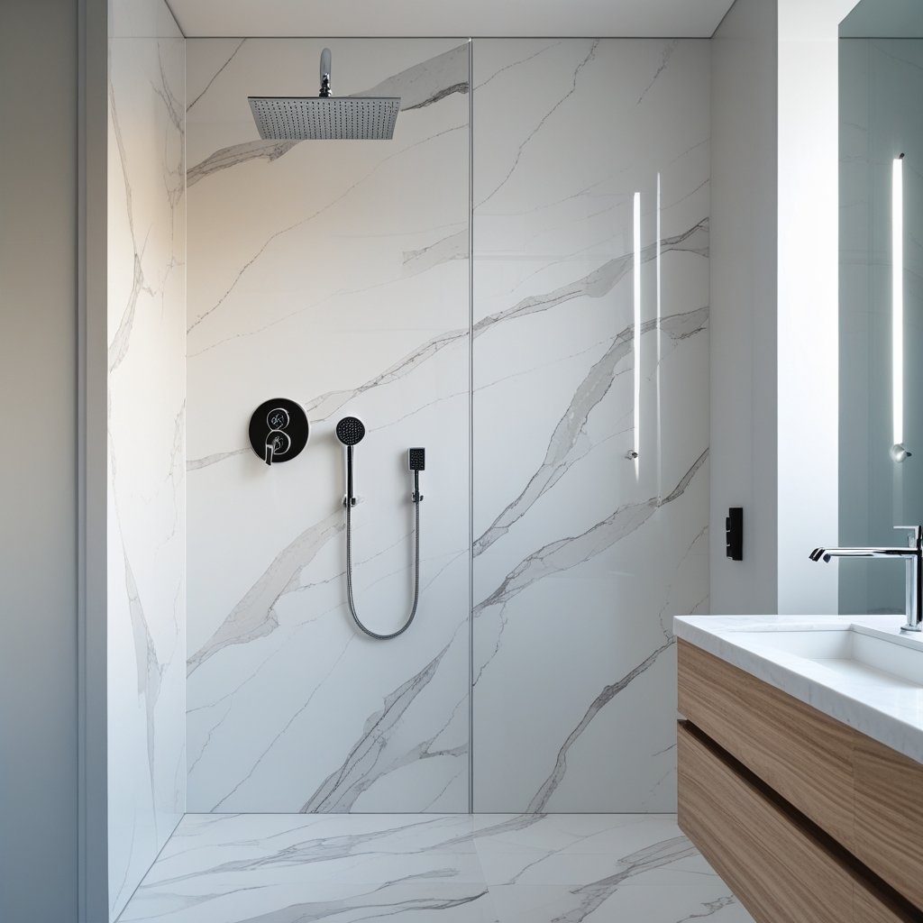 Transform Your Shower with Durable Solid Surface Wall Panels