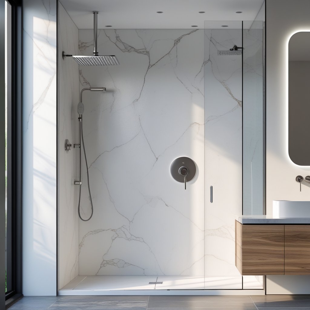 Solid Surface Shower Walls: Stylish, Durable, and Seamless for Modern ...