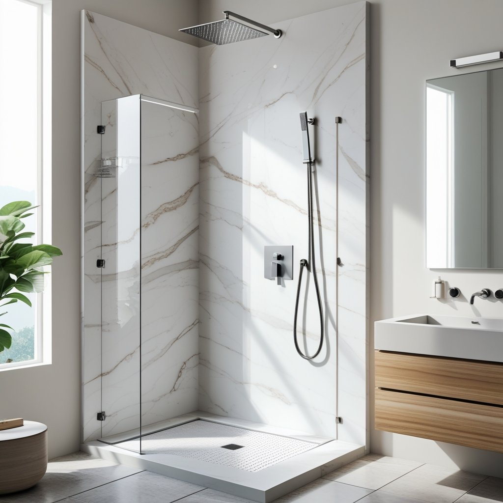 Keep Your Bathroom Dry with Solid Surface Shower Walls
