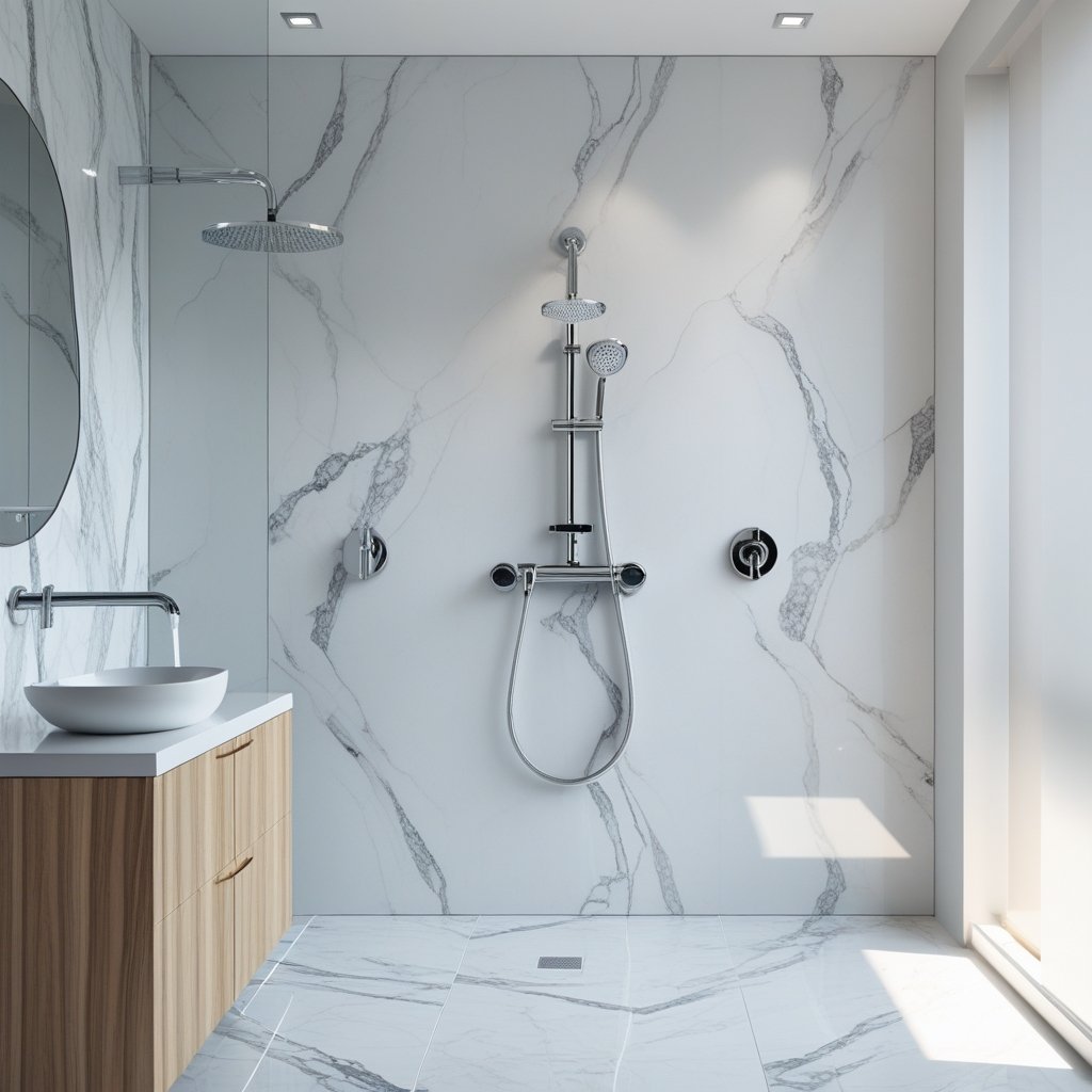 Solid Surface Shower Walls Built for Busy Families and Real-Life Use